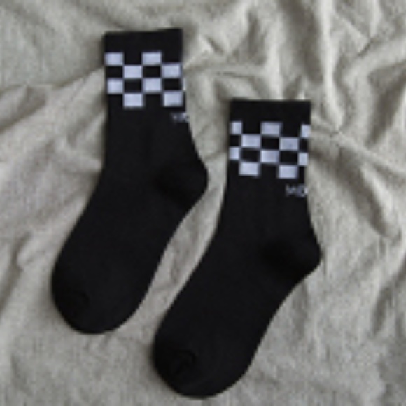 Kate Stylist | Accessories | New Unisex Checkered Cotton Crew Socks ...